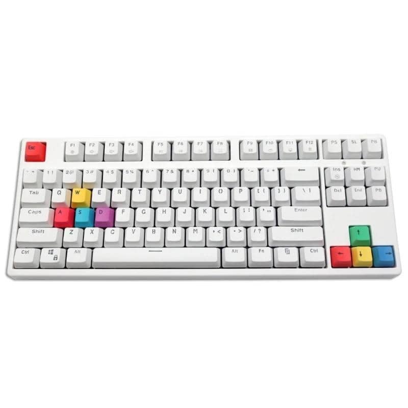 Değiştirilebilir WASD Mekanik Klavye Tuş Başlıkları OEM Profil PBT RGBY ...