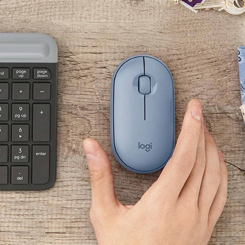 Logitech Pebble M350 Kablosuz Bluetooth Fare Mini&İnce 1000DPI Bağlanamayan Program Faresi ...